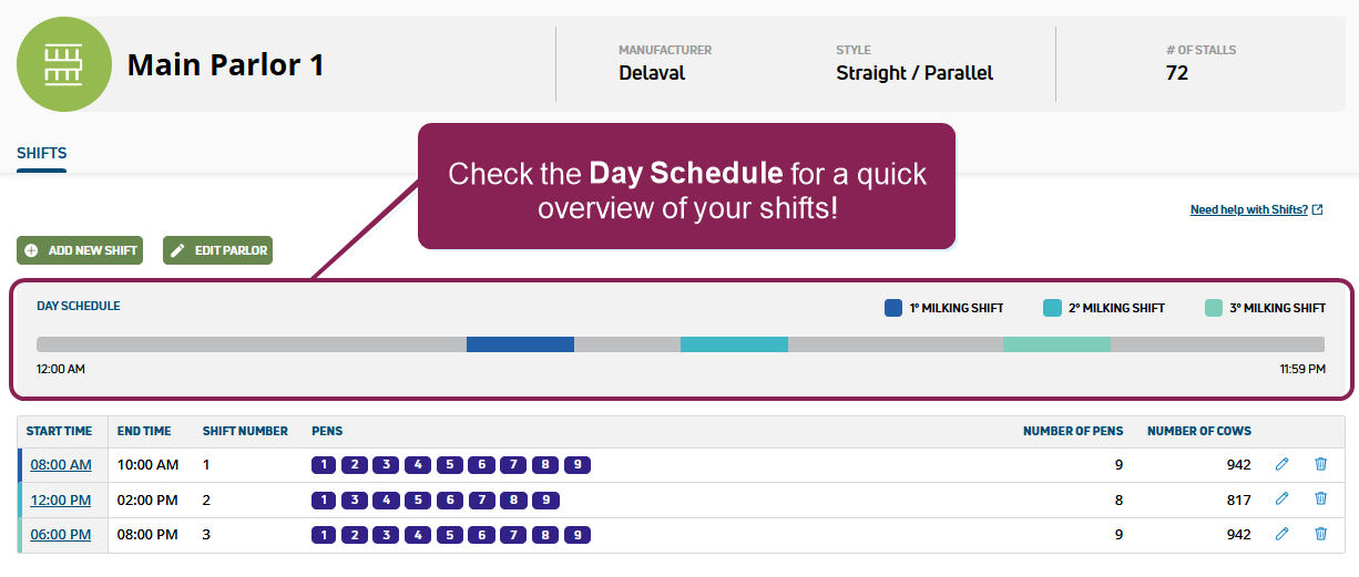 Connect Parlor Integration and Configure Shifts (MyDC)